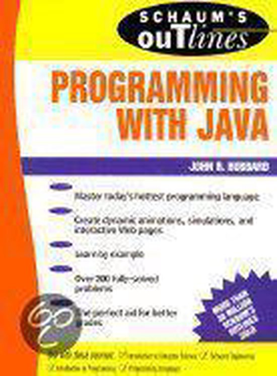 Schaum's Outline of Theory and Problems of Programming With Java, John R. Hubbard |... | bol