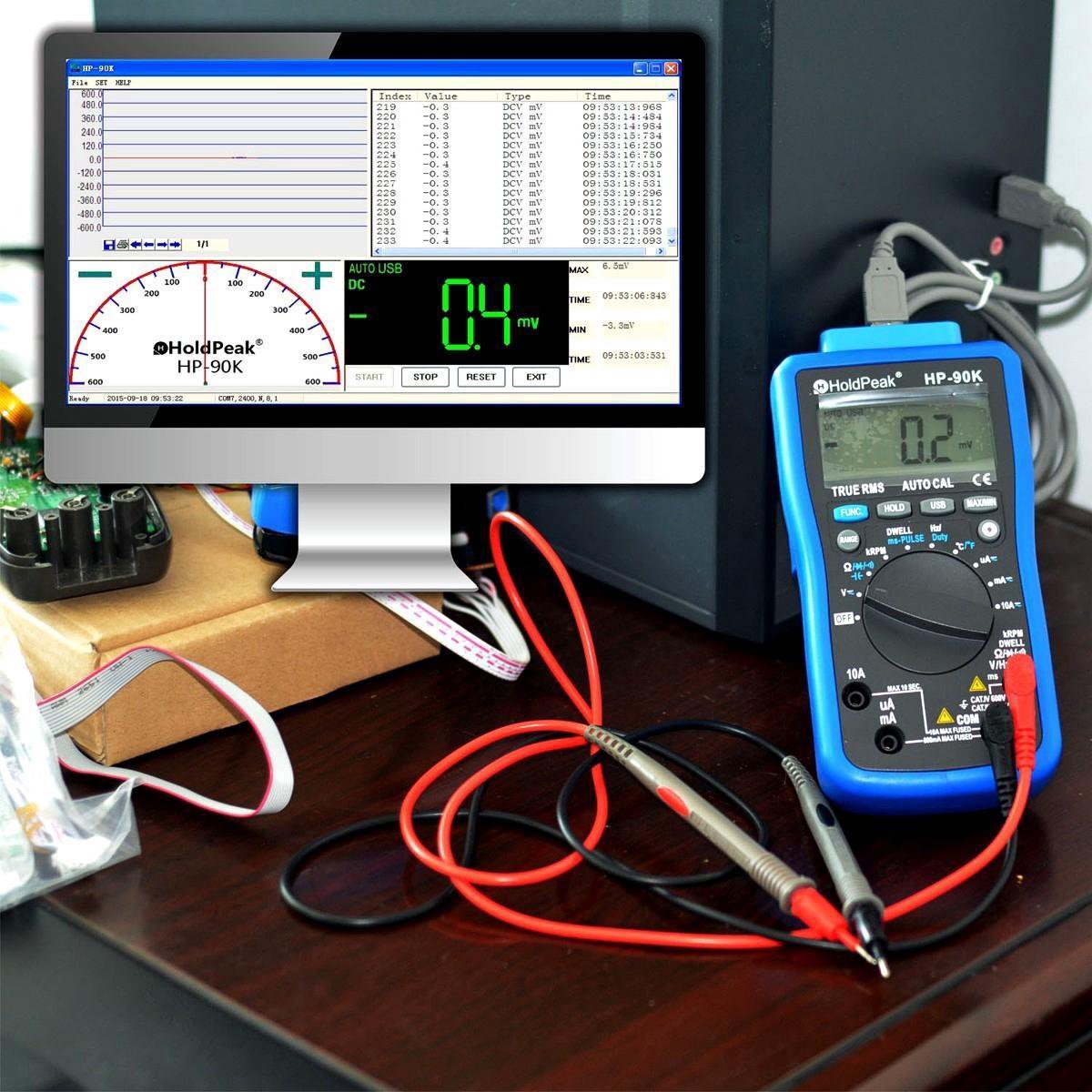 Multimeter met USB-poort en auto-functies | bol.com