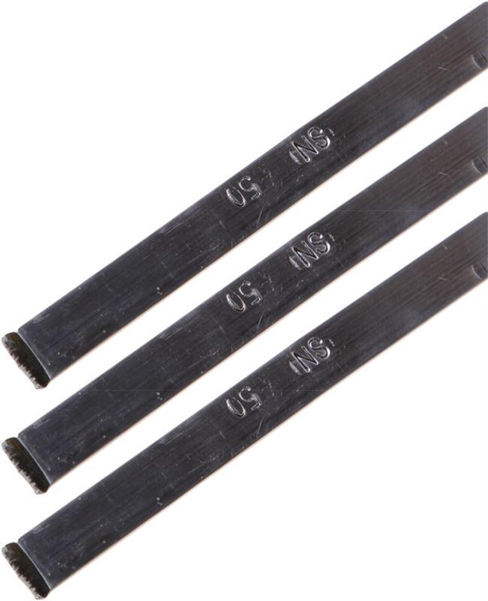 DW4Trading® Soldeertin zachtsoldeer 50% tin / 50% lood platte staaf ...