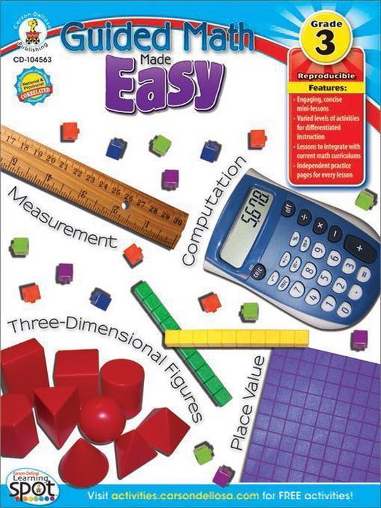 Guided Math Made Easy, Grade 3 (ebook), Lisa Willman | 9781609966805 ...