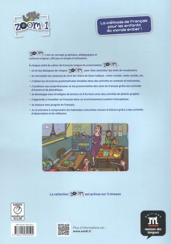 Zoom 1 - Cahier d'activites FLE | 9788415620594 | Boeken | bol.com