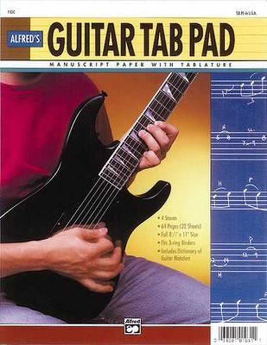 Alfred's Guitar Tab Pad, Morton Manus | 9780739010884 | Boeken | bol.com