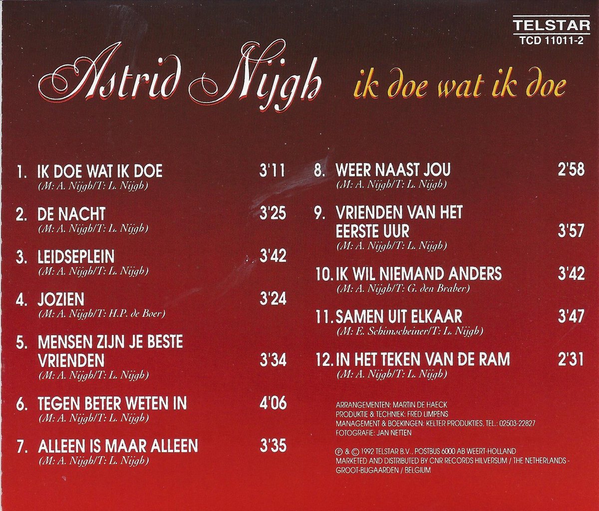 Astrid Nijgh - Ik Doe Wat Ik Doe, Astrid Nijgh | CD (album) | Muziek ...