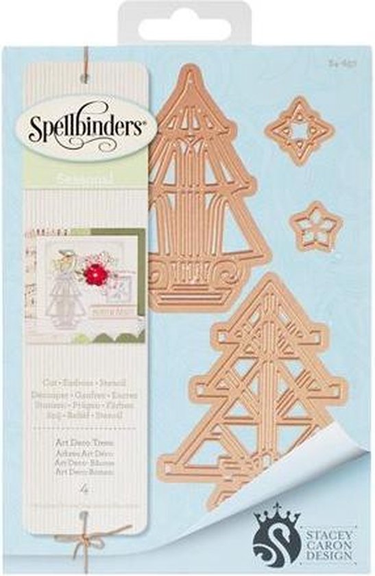 Spellbinders Shapeabilities Dies-Art Deco Trees. S4-657 | bol