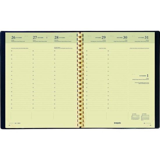 Brepols Agendavulling 2022 - Timing - Creme Papier (21cm x 17cm) | bol.com