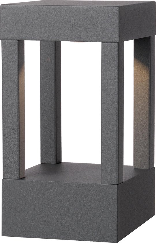 Lucide Nimo - Buitenverlichting - LED - Sokkel - 20 cm - Zwart | bol.com