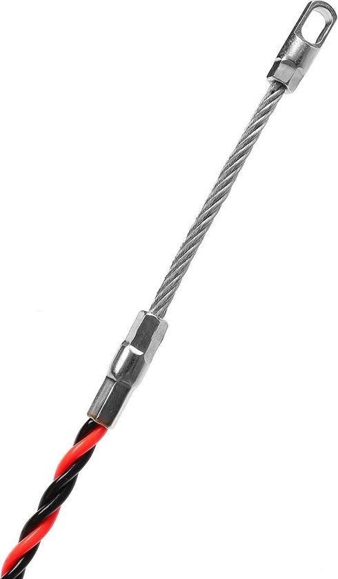 50 M 6mm Spiral Cable Push Puller Vis Tape Reel Leiding Leiding Rodder ...