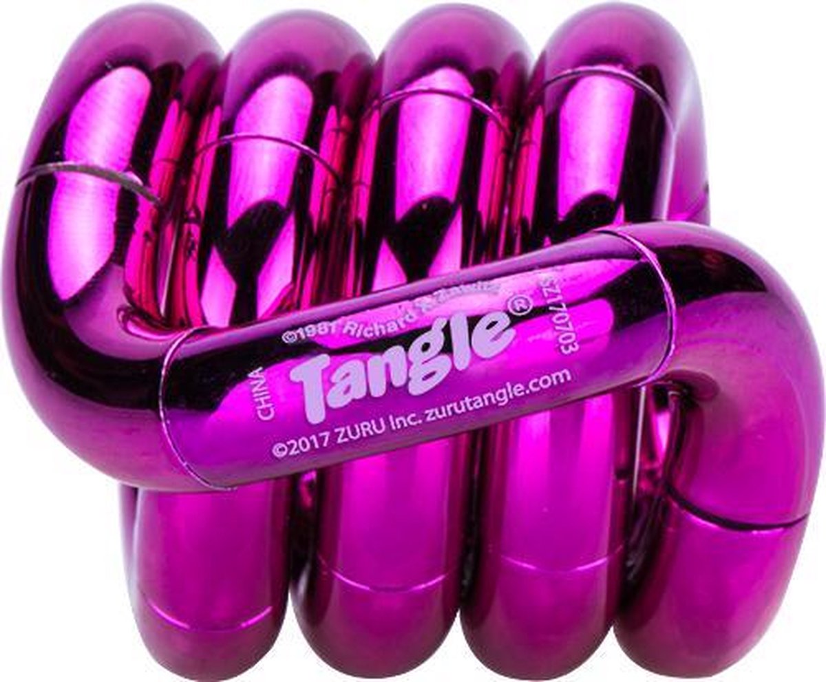 Tangle Metallic Junior (ZURU) - roze - The Original Fidget | bol