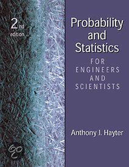 Probability And Statistics For Engineers And Scientists, Anthony J. Hayter |... | bol.com