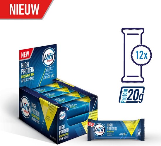 Vifit Sport Recovery Bar, Lemon Yoghurt, 12 x 55g | bol.com