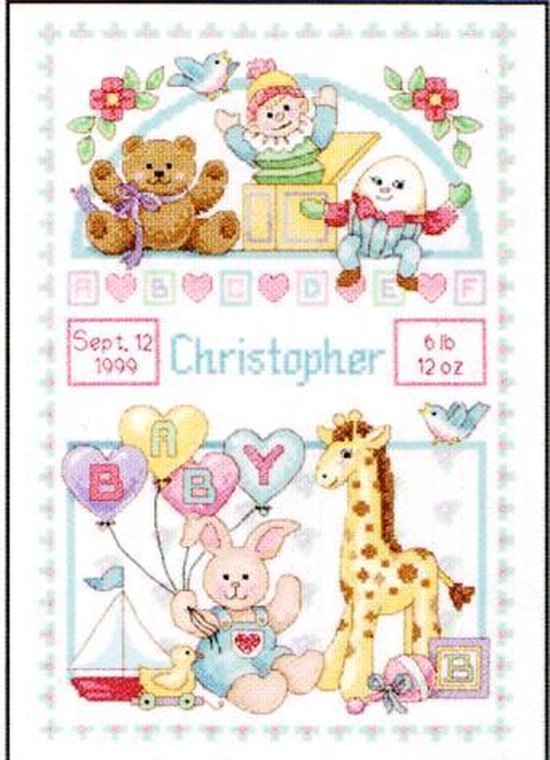 Dimensions geboortegel Birth Record Baby 13650 | bol