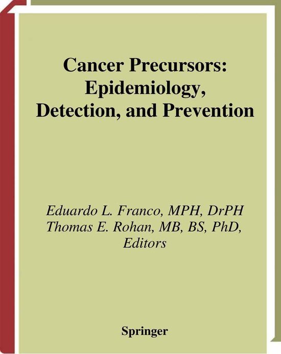 Springer Texts In Statistics Cancer Precursors Ebook Eduardo L