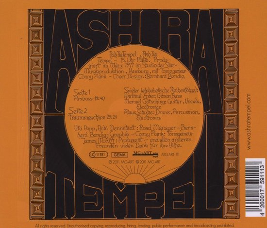 Ashra Temple, Ash Ra Tempel | Muziek | bol