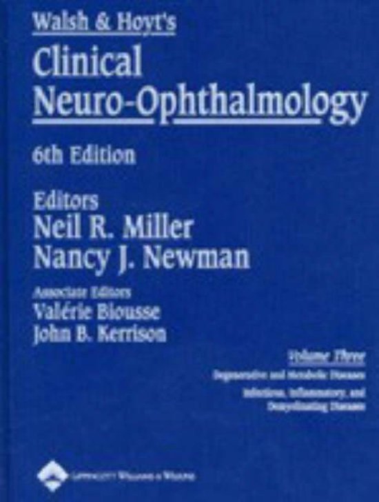 Walsh And Hoyt S Clinical Neuro Ophthalmology 9780781748131 Frank B