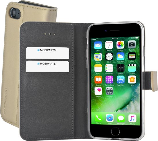 Mobiparts Premium Wallet TPU Case Apple iPhone 7/8 Gold | bol.com