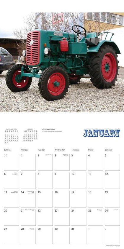 Traktor - Vintage Tractors Kalender 2019 | bol.com