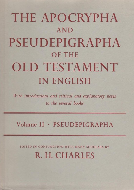 The Apocrypha and Pseudepigrapha of the Old Testament: The Apocrypha ...