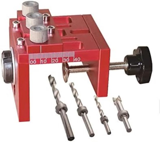 Pocket Hole Jig - Boormal - Boorhulp - Rood | bol