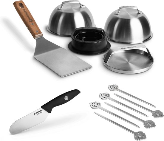 Burnhard Burger-set - Hamburgerpers - 8-delig incl. Burger Spiezen ...