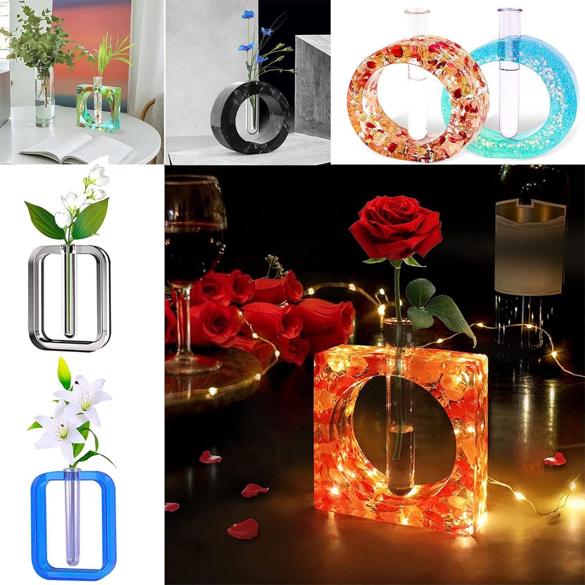 Vaas, siliconen vorm vaas, epoxyhars vormen vaas, siliconen vormen ...