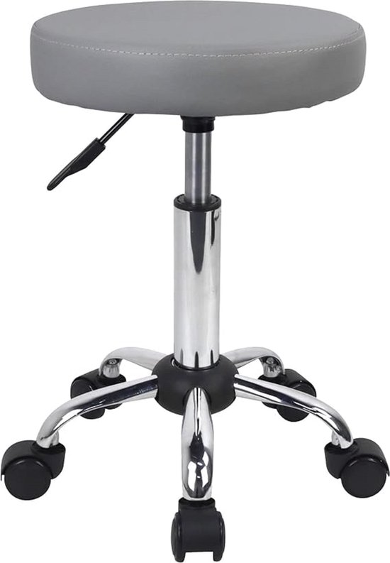 rolkruk - Roller Stool with Footrest Office Stools Height adjustable | bol
