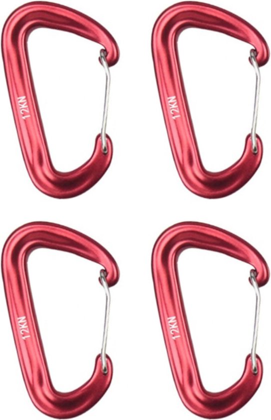 Karabijnhaak 12KN - Veerklem - Outdoor Bevestiging - Aluminium - 4 ...