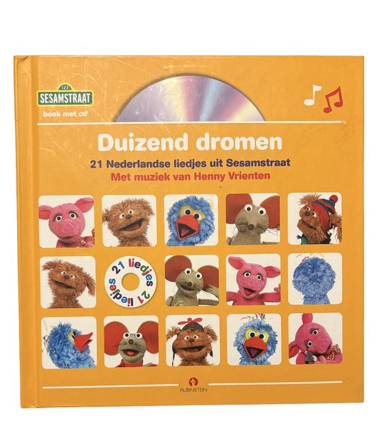 Sesamstraat - boek met CD - liedjes boek -duizend dromen, Sesamstraat ...