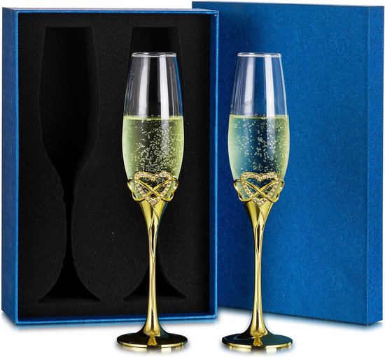 Luxe champagne glazen set | bol