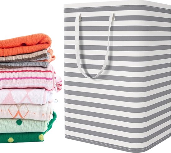 Grote Wasmand - 75L Opvouwbare Wasmand Linnen Wasbox Smalle Wasmand Waterdichte... | bol