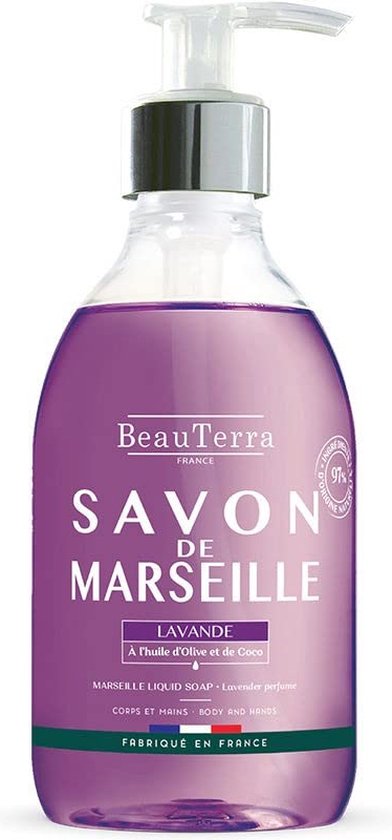 Vloeibare Zeep Beauterra Marseille Universeel Lavendel Handen 300 ml | bol