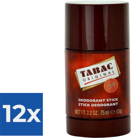 Tabac Original Stick - 75 ml - Deodorant - Voordeelverpakking 12 stuks ...