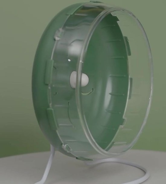 Ainy - Silent spinner hamsterwiel L Groen ø 17cm - geluidloos en groot looprad,... | bol