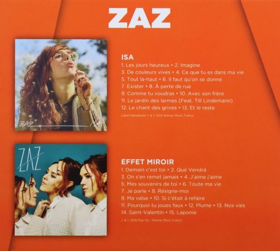 Zaz - Isa / Effet Miroir (CD), ZAZ | Muziek | bol