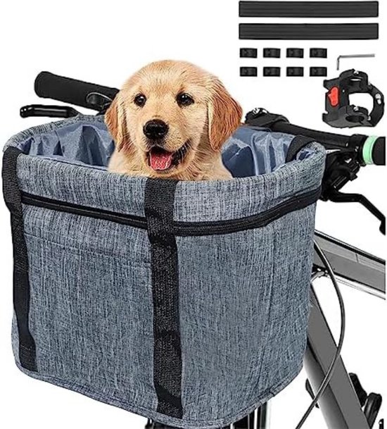 Gratyfied- Fietsmand Hond- Bicycle Basket Dog- Hondenmand Fiets- Dog ...