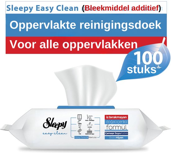 Sleepy---6 pak x 100 doekjes - 600 doekje Sleepy Reinigingsdoekjes met ...