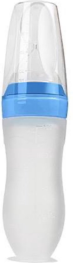 Knijpfles met lepel - Life Nur - Baby / Kinderbestek - Kraamcadeau – Babyshower -... | bol