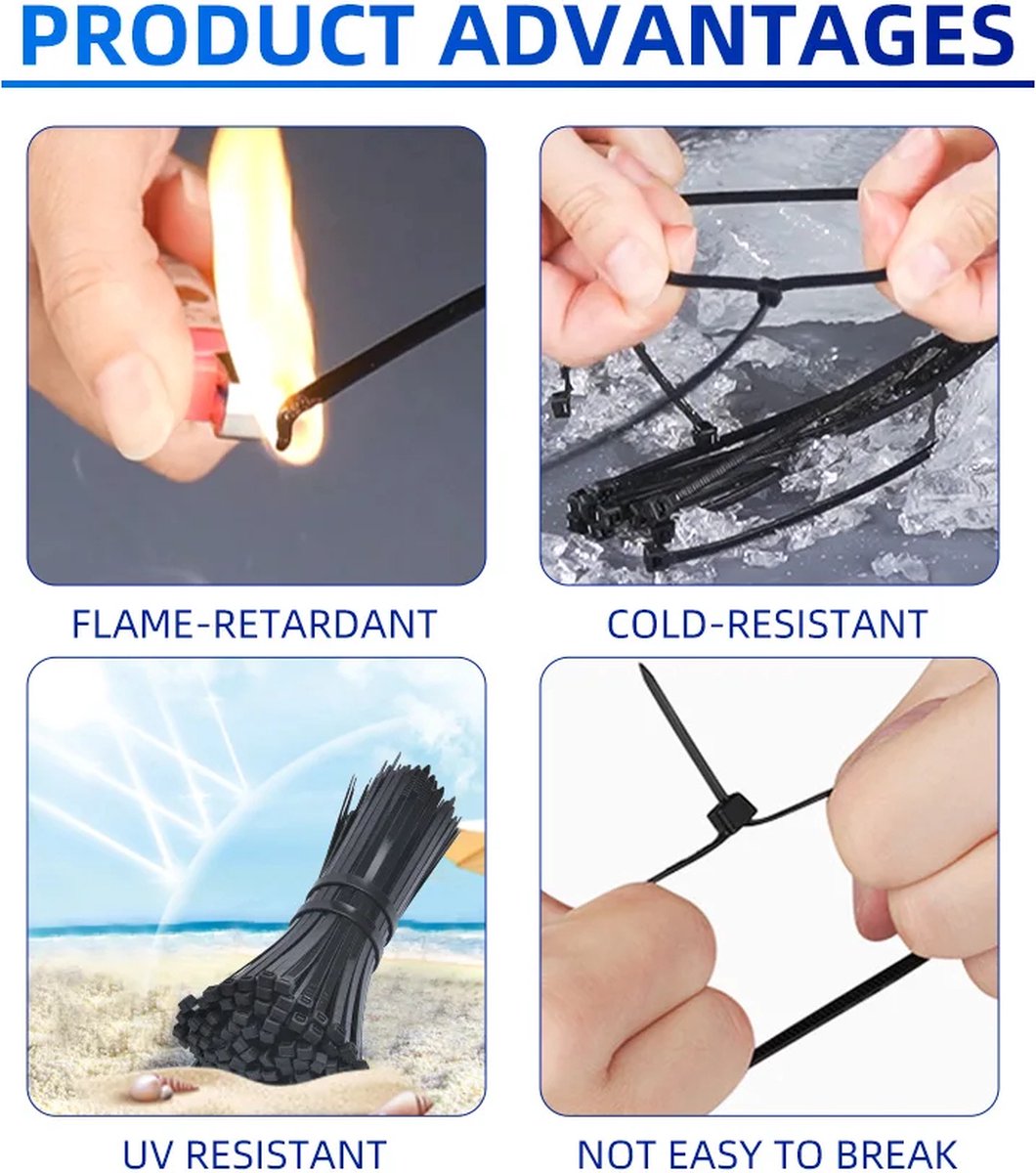 Quality Energies - Kabelbinder - Tyraps - Tie wraps - Kabel organizer ...