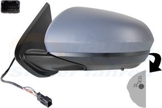 VanWezel 1557817 - Rétroviseur éléctrique complet gauche pour Dacia ...