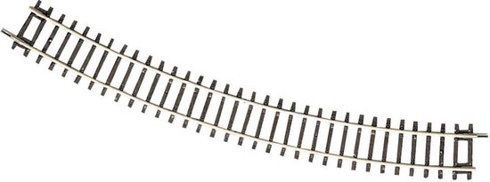 H0 Roco RocoLine (zonder ballastbed) 42424 Gebogen rails 12 stuk(s) | bol