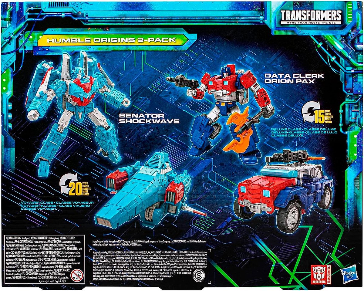 Transformers Legacy Evolution Senator Shockwave et Orion Pax | bol.