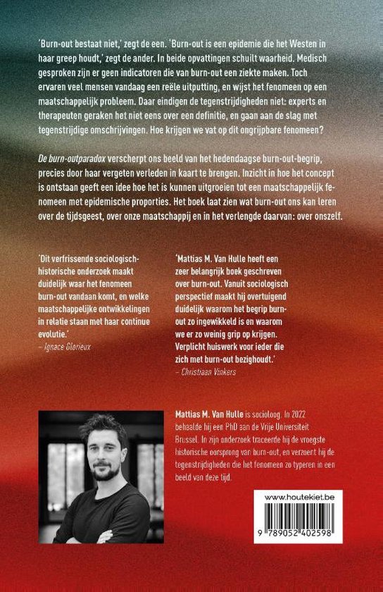 De burn-outparadox, Mattias M. Van Hulle | 9789052402598 | Boeken | bol