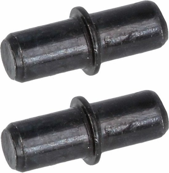 AMIG Kastplankdragers/steunen - 40x stuks - metaal - zwart - D5 x L16 ...