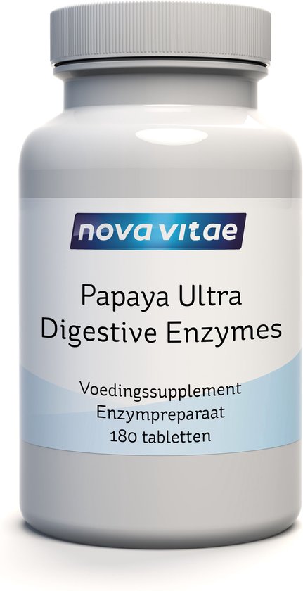 Nova Vitae - Papaya Ultra - Digestive Enzymes - Spijsverteringsenzymen ...