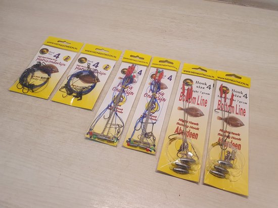 Platvis onderlijn pakket | 6-delig | Zeevissen | Bot en schar | bol