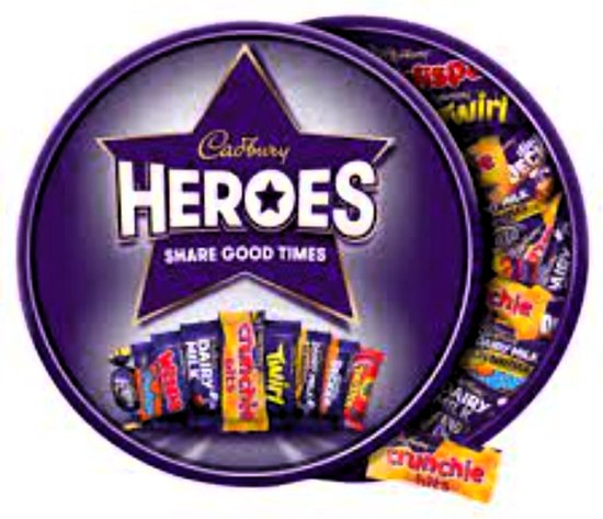 Cadbury Heroes Tub - (UK) 550g - Creme Egg-Caramel-Eclairs-Dairy Milk ...