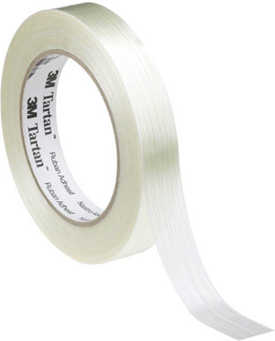 3M 8953 89532550 Filament-tape Tartan 8953 Transparant (l x b) 50 m x 25 mm 1 stuk(s) | bol