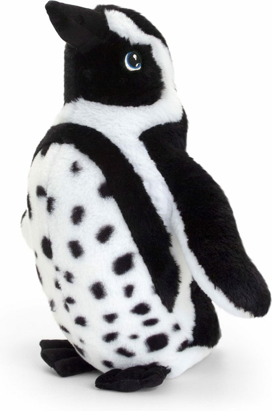 Keel Toys pluche Humboldt pinguin knuffeldier - wit/zwart - staand - 40 ...
