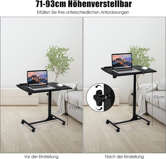 Laptoptafel, laptoptafel, verzorgingstafel, roltafel, bedtafel, sofafel ...