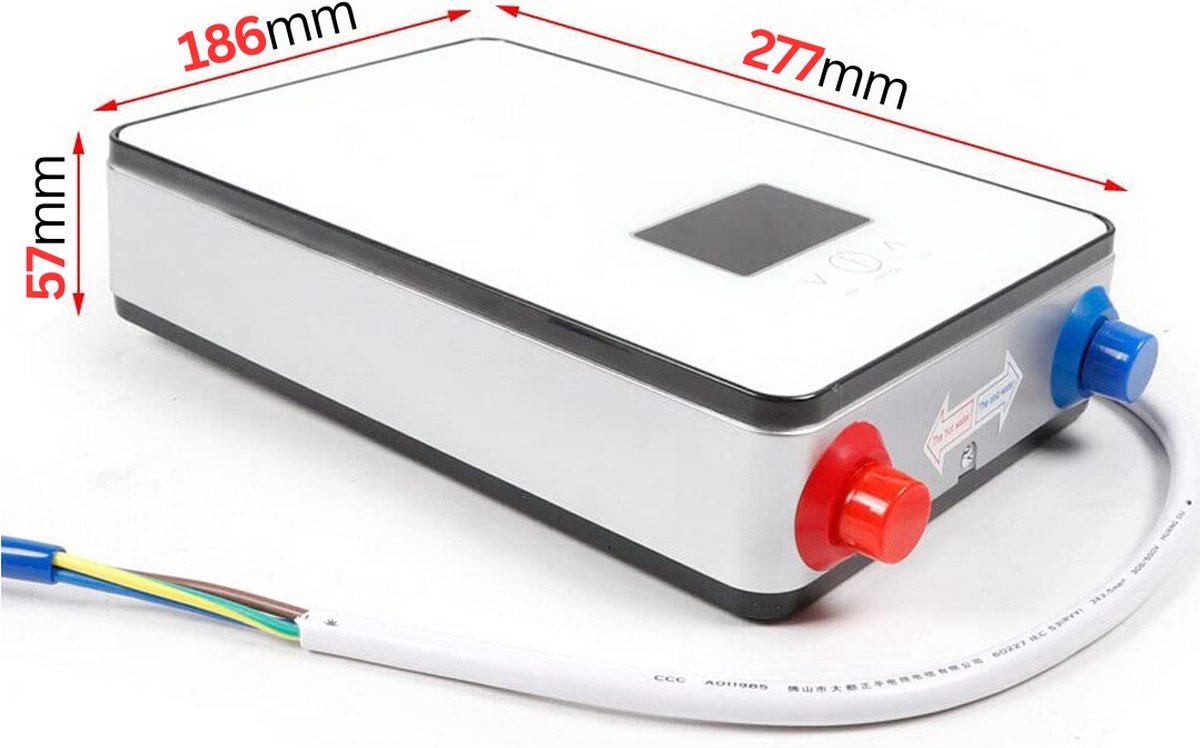 Doorstroomverwarmer Met Douchekop set – Doorstromer met Toucheknop ...