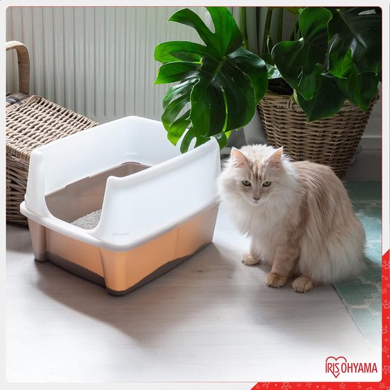 Plastic Kattenbak met Draaghendel en Schepje , B 48,5 x D 38 x H 30 cm ...